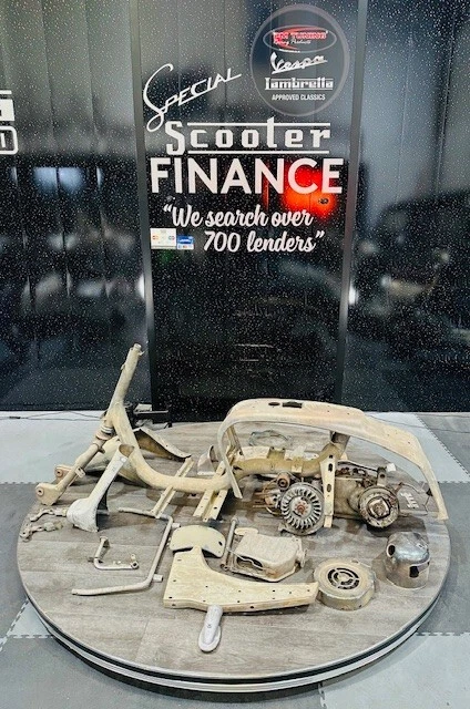 LAMBRETTA GP200, 22/2 Italian, Engine And Frame Project, Blasted Ready ...