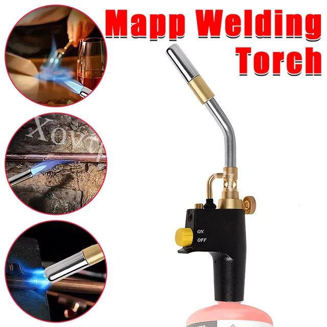 GAS TORCH MAPP Gas Blow Torch Map Propane Gas Solderding Brazing ...