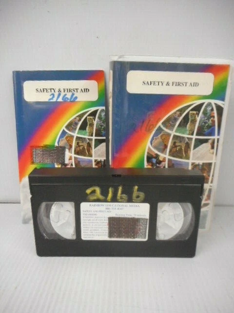 RAINBOW EDUCATIONAL MEDIA Safety & First Aid VHS With Teacher's Guide ...
