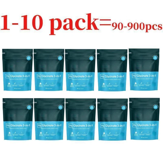 MAGNESIUM GLYCINATE 3-IN-1 - Nutrition Geeks Capsules-1-10pack2025 £6. ...