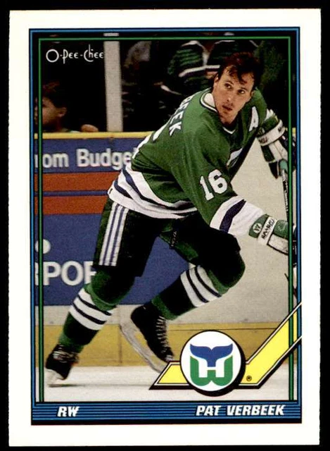 1991-92 O-PEE-CHEE PAT Verbeek baleiniers Hartford #499 EUR 0,82 ...