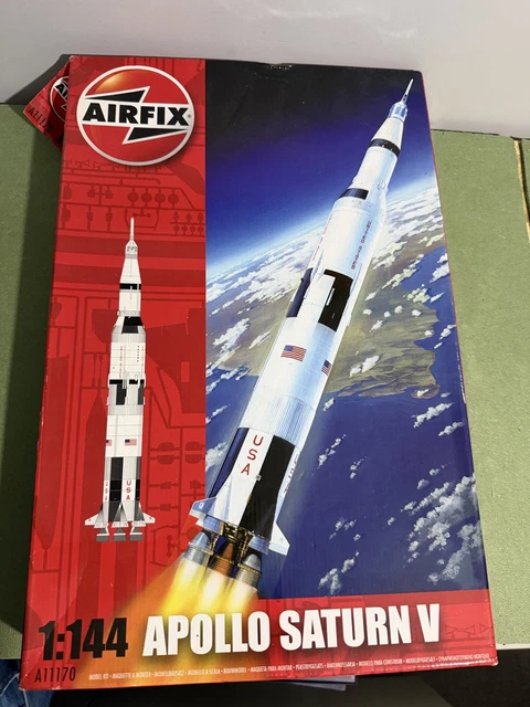 1/144TH SCALE AIRFIX Saturn V Apollo Rocket model kit A11170 £31.04 ...