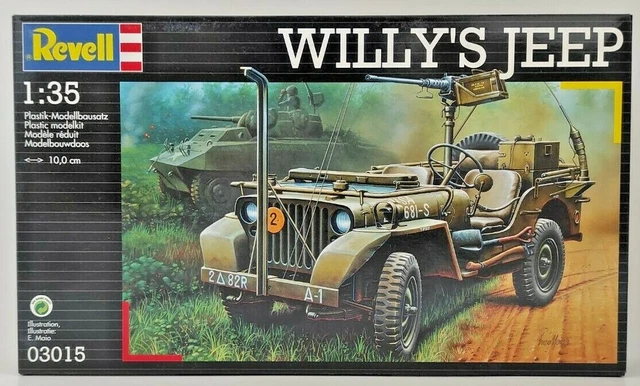 WILLY'S JEEP REVELL 03015 Maßstab 1:35 1/35 VERSIEGELT/SEALED!!! EUR 29 ...
