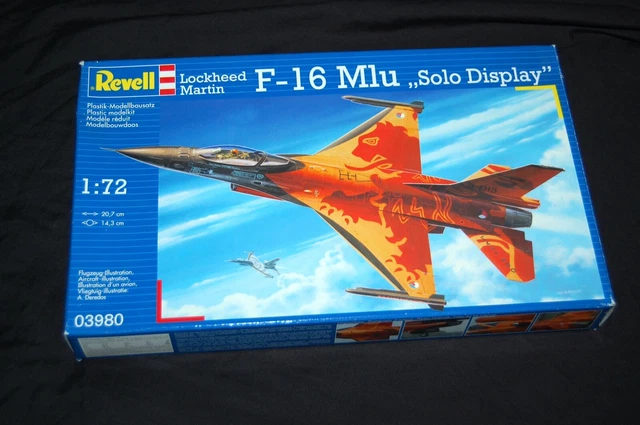 REVELL 1/72 LOCKHEED F-16A MLU Fighting Falcon RNLAF Solo Display Model ...