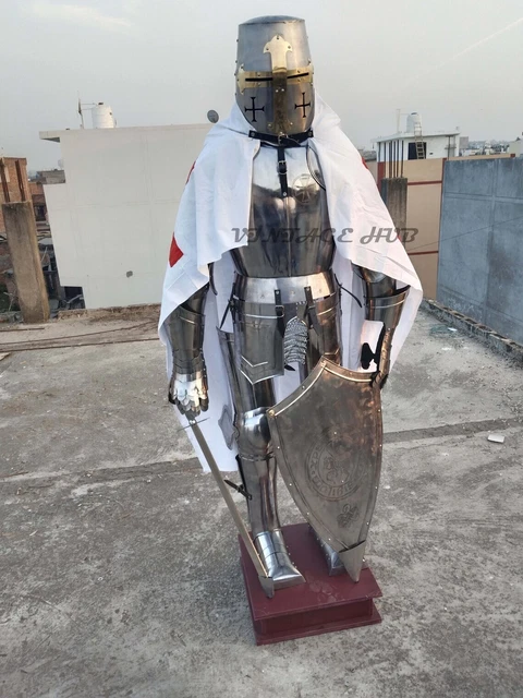 MEDIEVAL WEARBLE ARMOUR Knight Wearable Suit Of Armor Crusader Combat ... MEDIEVAL WEARBLE ARMOUR Knight Wearable Suit Of Armor Crusader Combat ...