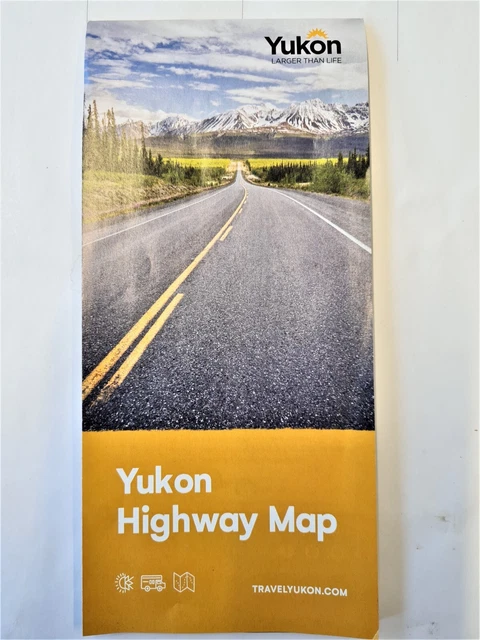 LANDKARTE YUKON, YUKON Highway Map, Straßenkarte Yukon EUR 1,00 ...