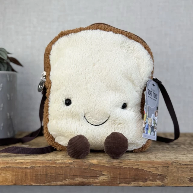 JELLYCAT AMUSEABLE TOAST Bag - Toast Bread Bag Soft Plush Collectible 8 ...
