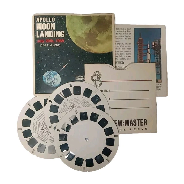 MOON LANDING VIEW-MASTER 1969 NASA's Apollo Project Reels Packet ...