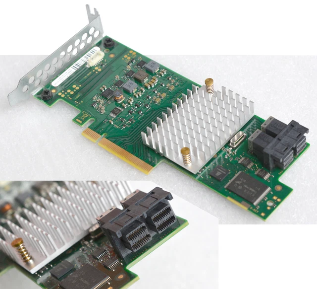 FUJITSU 12GB/S PCIE x8 SAS SATA Raid Controller A3C40174126 Low Profile ...