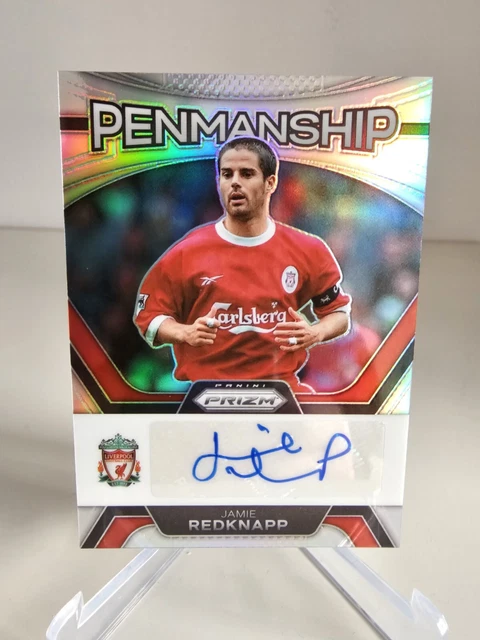 JAMIE REDKNAPP LIVERPOOL Penmanship Auto/99 Argento 2023-24 Panini EPL ...