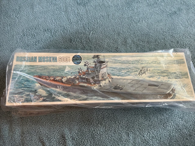AIRFIX RUSSIAN MOSKVA 1:600 Scale Boat Ship Model Building Kit Series 5 ...