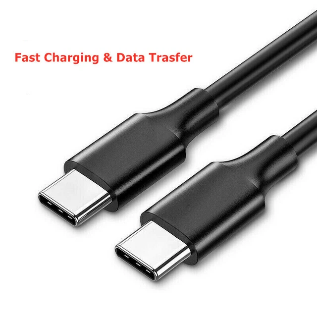 USB C TO USB C 3A Fast Charging Data Transfer Cable Type-C For Samsung ...