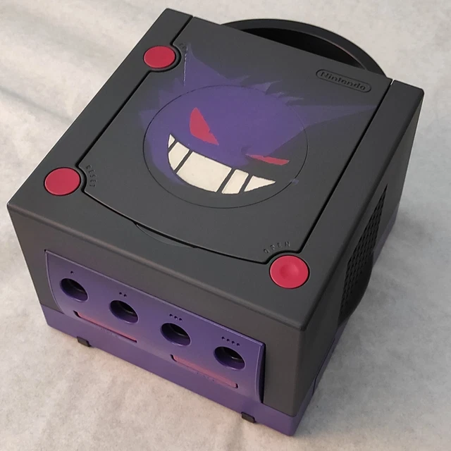 CONSOLE NINTENDO GAMECUBE custom ectoplasma gengar mod swiss tanuki C ...