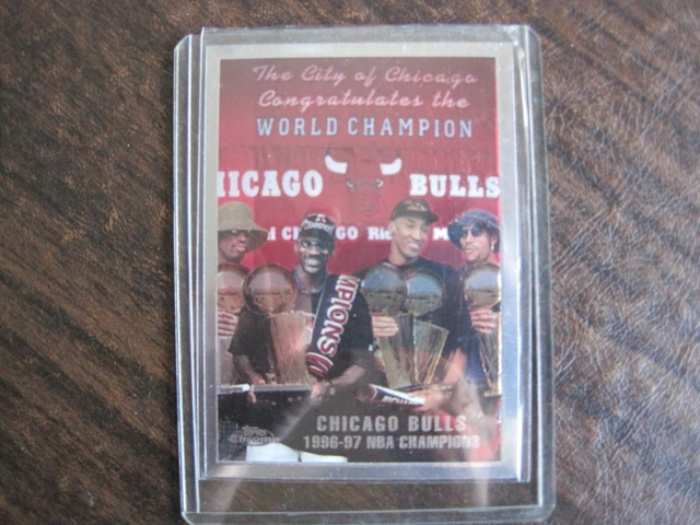 1998 TOPPS CHROME Checklist Chicago Bulls/Michael Jordan/Dennis Rodman ...