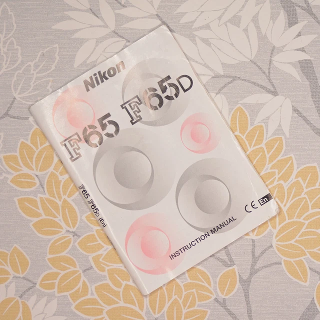 GENUINE NIKON INSTRUCTION Manual F65 SLR 35mm Film Camera FREE POST £7.95 - PicClick UK