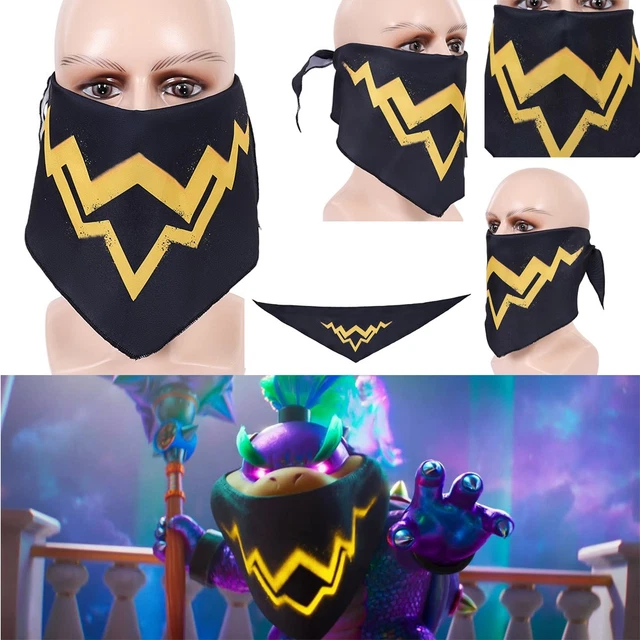 THE SUPER MARIO Galaxy Movie 2026 Bowser Jr Cosplay Mask Scarf ...