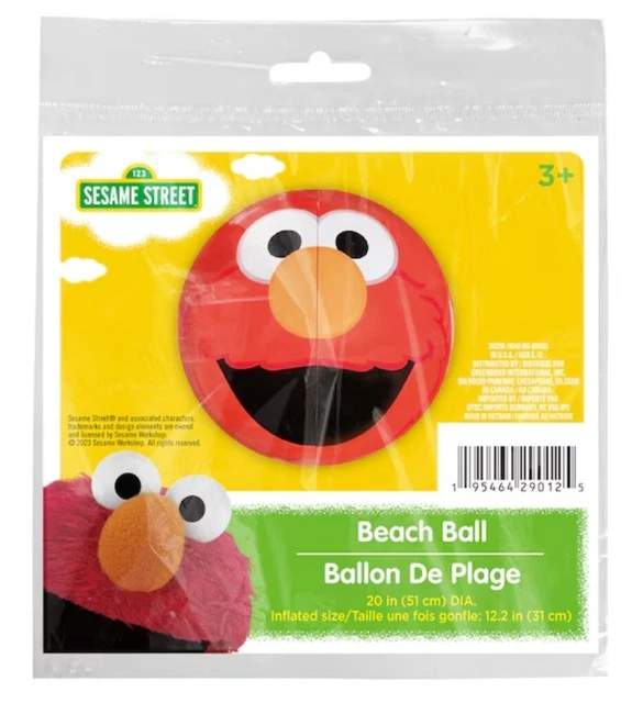 SESAME STREET BEACH Ball - Elmo - 31 cm - Rare - Limited Stock £7.99 ...