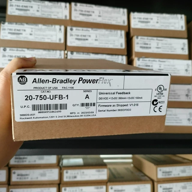 ALLEN BRADLEY 20-750-UFB-1 SER A Universal Feedback Module New Factory ...