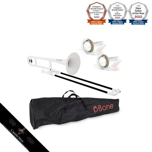 TROMBONE PBONE EN plastique pInstrument - embouchures et sac de transport -... EUR 547,22 ...