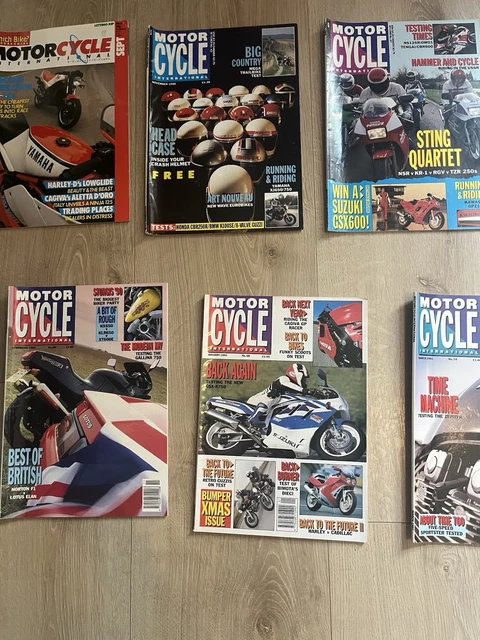 9 X MOTORCYCLE International Bike Magazines Bundle From 1985 to 1991 £12.93 - PicClick UK