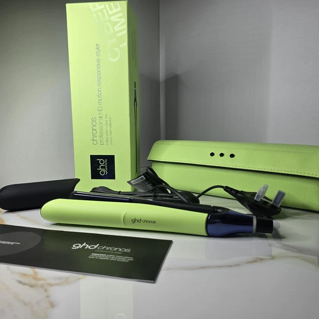 GHD CHRONOS HAIR Straightener Cyber Lime – Advanced Styling Plates New ...