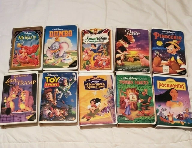 WALT DISNEY CLASSIC Movie Collection VHS Tapes Lot of 10 EUR 8,28 ...