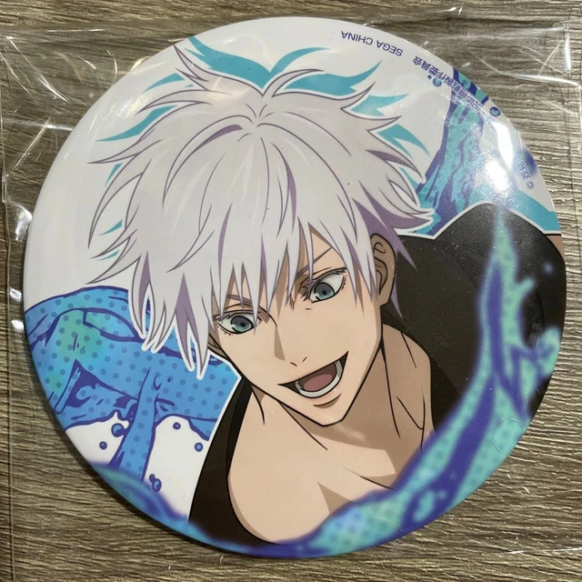 JUJUTSU KAISEN SPLASH × BATTLE Satoru Gojo Can Badge Sega Lucky Lottery ...