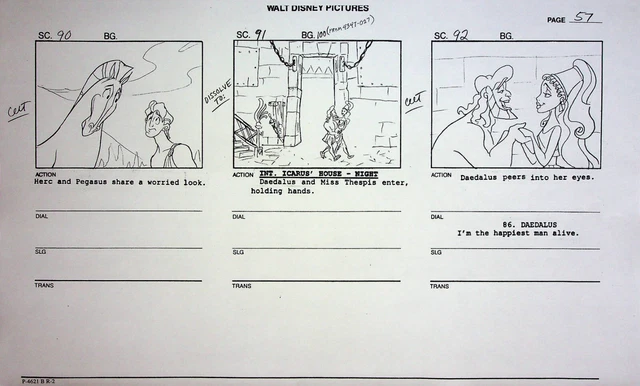 DISNEY'S HERCULES: THE Animated Series Production Studio Copy ...