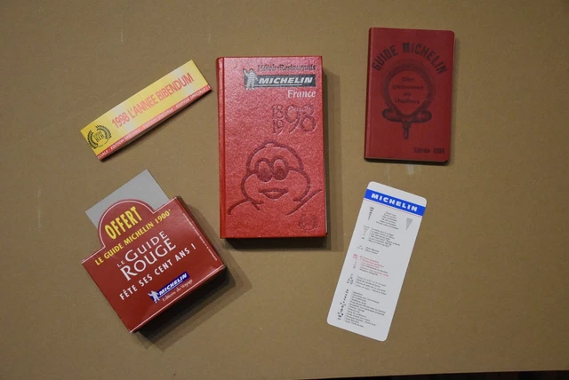 GUIDE ROUGE MICHELIN 1998 + 1900 avec bandeau et cartonnage ...