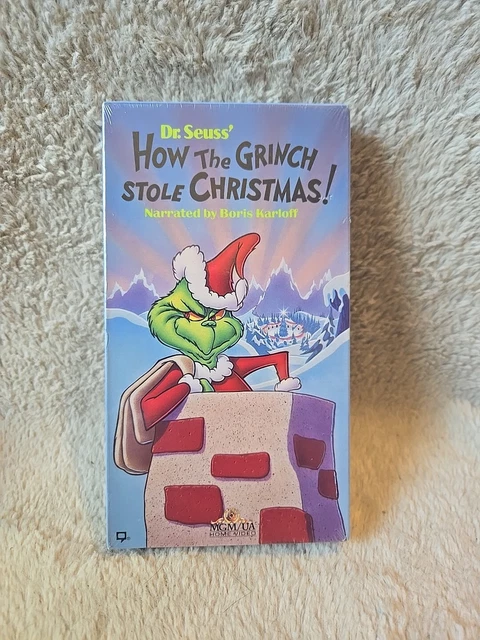 DR SEUSS HOW The Grinch Stole Christmas VHS Cartoon Vintage 1966 ...