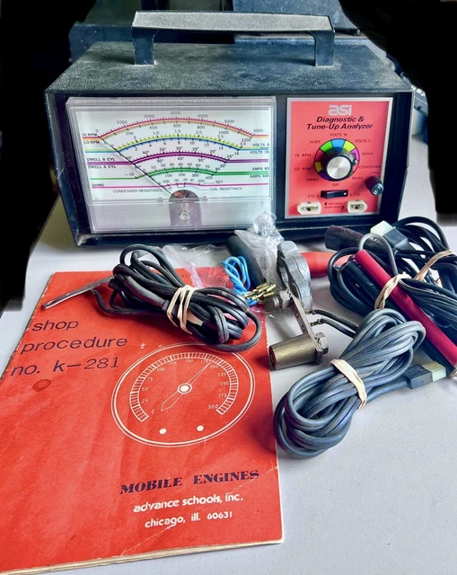 VINTAGE ASI DIAGNOSTIC & Tune-Up Analyzer model K-281 Manual ...