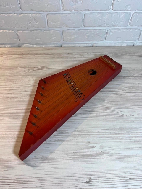 VINTAGE 1972 MUSICAL Toy Gusli 8 string USSR Ukraine, Autoharp, Chord ...