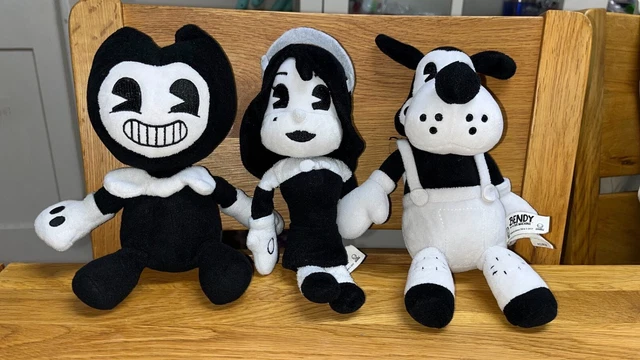 BENDY AND THE ink machine Plush Boris Dog- Alice Doll & Bendy Soft Toy ...