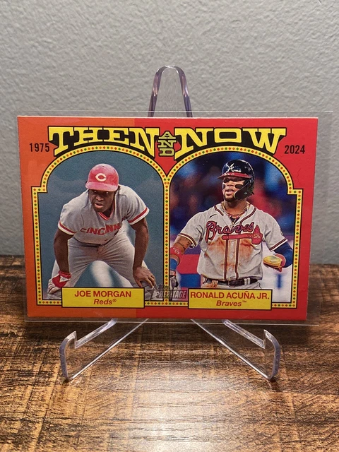 JOE MORGAN / Ronald Acuna Jr. #TAN-13 Then & Now, Insert, 2024 Topps ...