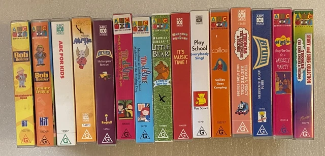 ABC FOR KIDS VHS Tapes Bulk Lot of 15 Videos $32.50 - PicClick AU