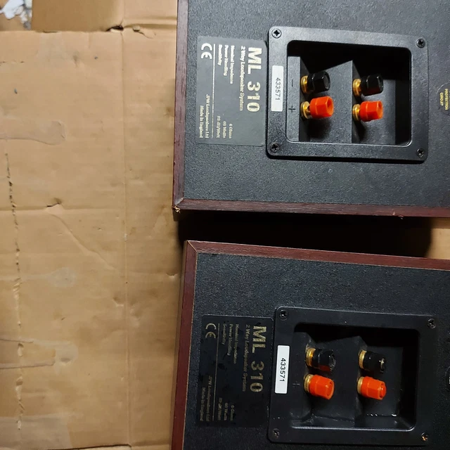 JPW BI-WIRE SPEAKERS ML310 Stereo HiFi Bookshelf Loudspeakers £30.00 ...
