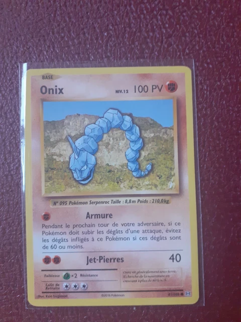CARTE POKÉMON 61/108 Onix Niv.12 100 PV XY - Évolutions NEUF FR 2016 ...
