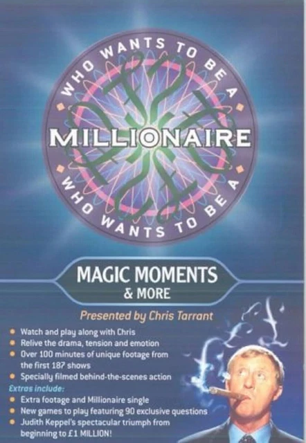 WHO WANTS TO Be A Millionaire Magic Moments & More VHS Chris Tarrant ...