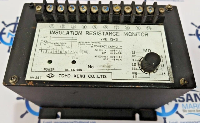 TOYO KEIKI TYPE : Is-3 Insulation Resistance Monitor $446.86 - PicClick CA