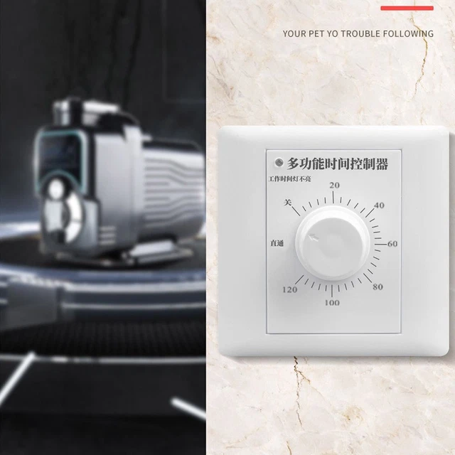 220V 10A MECHANICAL Countdown Timer Switch 60/120 Min Time Control ...