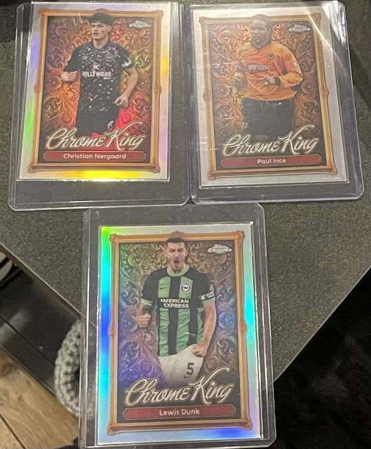 TOPPS 2026 PREMIER League Chrome Kings X3 Paul Ince Lewis Dunk Chris ...