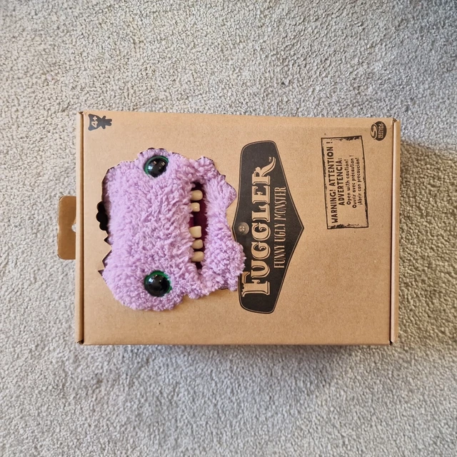 FUGGLER GAPTOOTH MCGOO Purple/Lilac Funny Ugly Monster Certificate New ...
