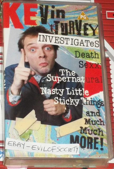 KEVIN TURVEY INVESTIGATES, rik mayall, comedy, bbc, vhs video, 1989 ...