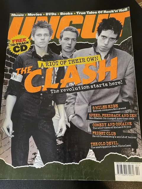 CLASH UNCUT #69 MAGAZINE FEBRUARY 2003 - THE CLASH COVER WITH FEATURE ...