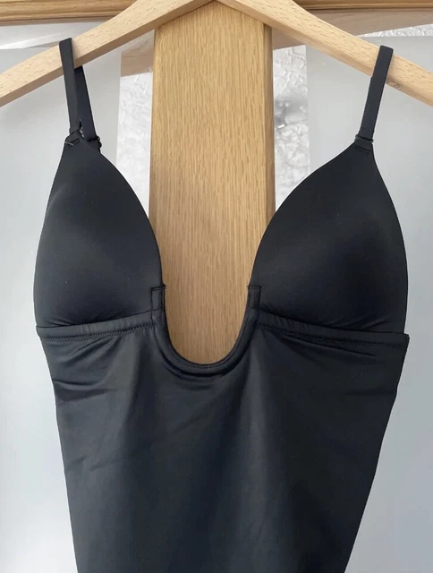 SPANX SUIT YOUR Fancy Plunge Low-Back Thong Multiway Bodysuit size ...