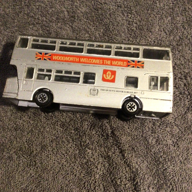 DINKY TOYS ATLANTEAN City Double Decker Bus 'Woolworth 1977 Silver ...