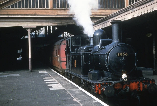 COLOUR RAIL SLIDE, BRW230, former GWR 1400 class, 1456, Henley on ...