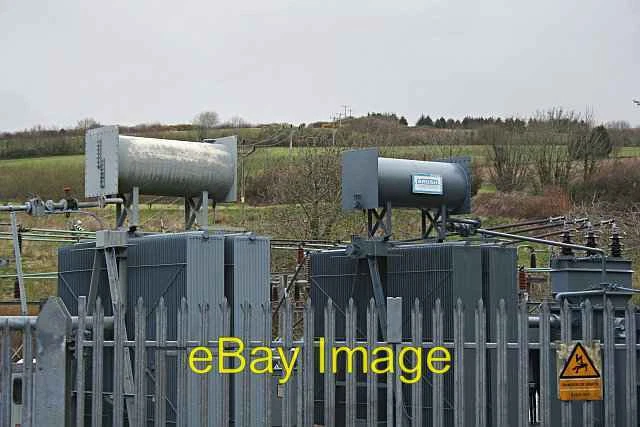PHOTO 6X4 HILLSIDE behind the sub station Lostwithiel An electricity ...