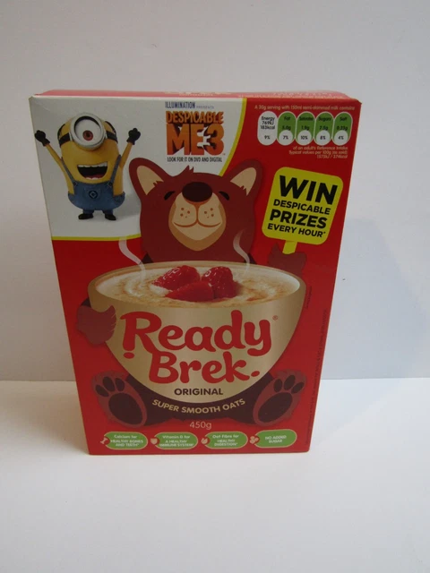 WEETABIX READY BREK 2017 Cereal Box DESPICABLE ME 3 Prize Draw £10.77 ...