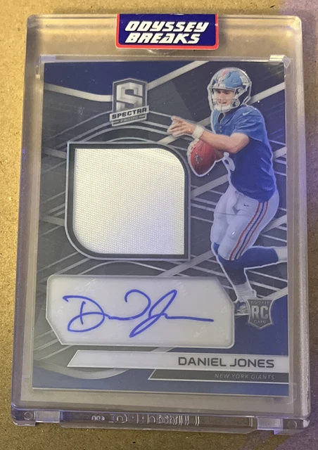 2018 SPECTRA DANIEL JONES RPA Patch AUTO Prizm SP/99 ! RC Giants Rookie ...